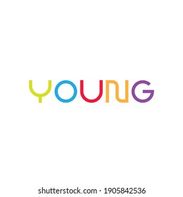 Young Letter Logo Design Vector Stock Vector (Royalty Free) 1905842536
