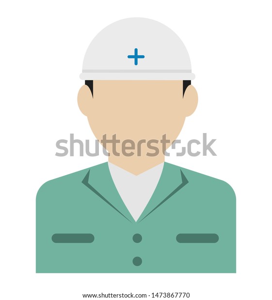 Young Male Worker Avatar Flat Illustration Stock Vector (Royalty Free ...