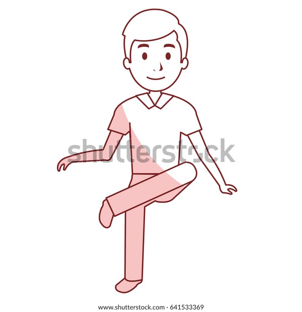 Young Man Avatar Sitting Character Stock Vector (Royalty Free ...