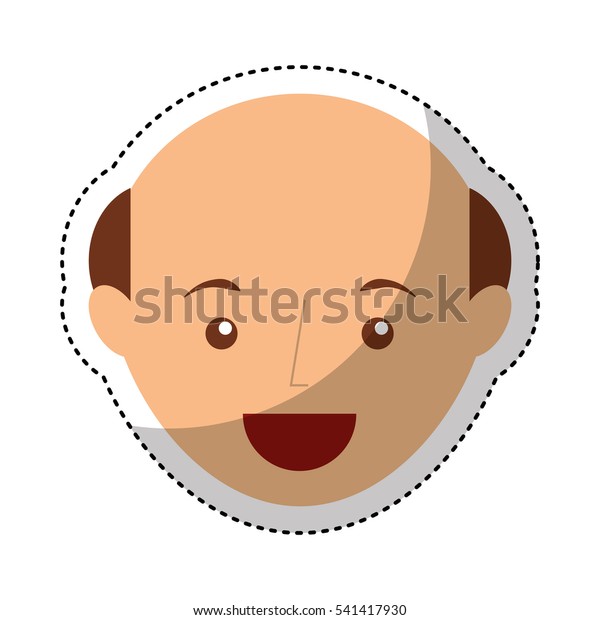 Young Man Bald Avatar Character Vector Stock Vector (Royalty Free ...