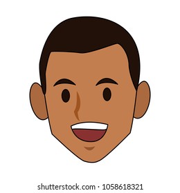 Man Face Smiling Cartoon Stock Vector (Royalty Free) 794409808 ...