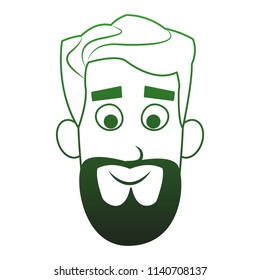 Young Man Face Cartoon Faceless Green Stock Vector (Royalty Free ...