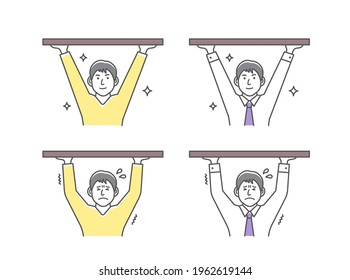 67 Holding something heavy Stock Vectors, Images & Vector Art ...