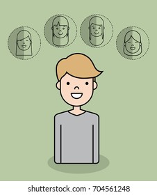 Young Man Icon Stock Vector (Royalty Free) 704561248 | Shutterstock