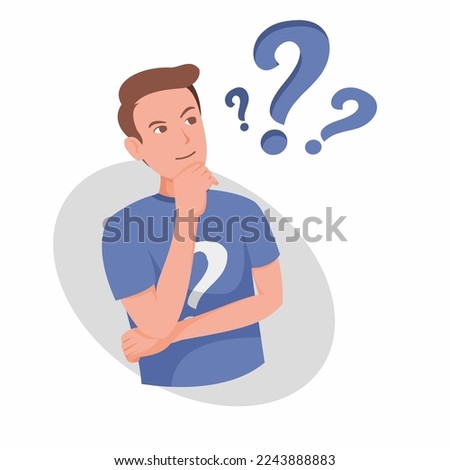 Person Thinking With Question Mark | Free download on ClipArtMag