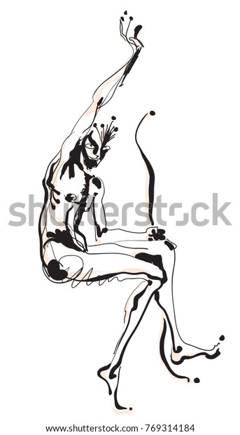 Young Pagan God Sitting Resting Archer Stock Vector (Royalty Free ...