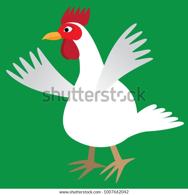 Young Rooter Flying Vector Illustration Stock Vector (Royalty Free ...