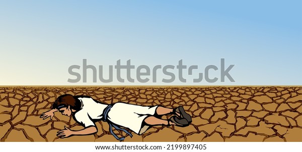 Young Sick Faint Fall Tired Crawl Stock Vector (Royalty Free ...