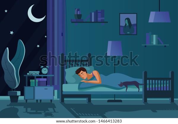 38,960 Man sleeping illustration 이미지, 스톡 사진 및 벡터 | Shutterstock