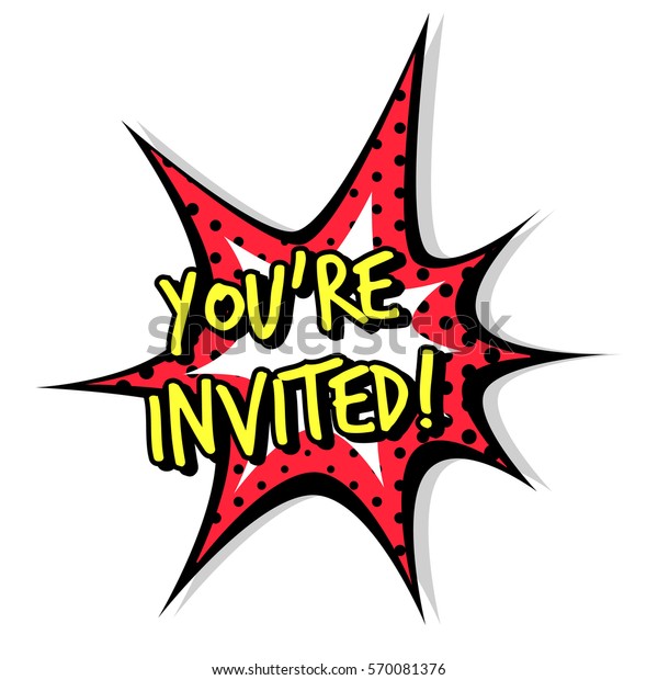 Your Invited Retro Badge Sticker 90th Stock Vector (Royalty Free ...