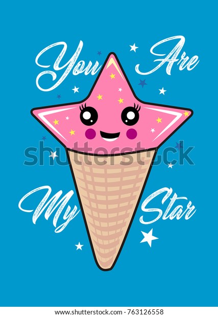 Your My Starcartoon Star Character Vector Stock Vector (Royalty Free ...