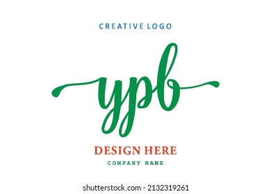 Ypb Lettering Logo Simple Easy Understand Stock Vector (Royalty Free ...