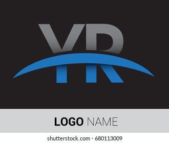 Yr Initial Logo Company Name Colored Stock Vector (Royalty Free ...