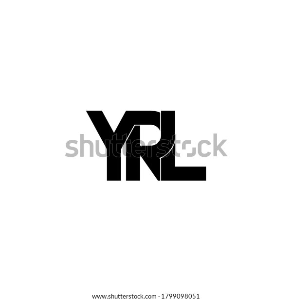 Yrl Letter Original Monogram Logo Design Stock Vector (Royalty Free ...