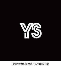 Ys Monogram Logo Abstract Line Design Stock Vector (Royalty Free ...