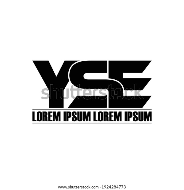 Yse Letter Monogram Logo Design Vector Stock Vector (Royalty Free ...