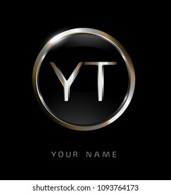 Yt Initial Letters Circle Elegant Logo Stock Vector (Royalty Free ...