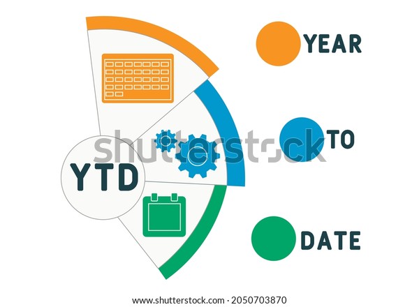 Ytd Year Date Acronym Business Concept Stock Vector (Royalty Free ...