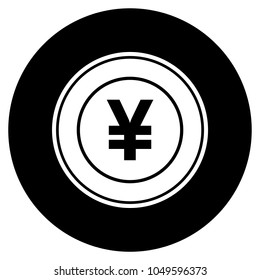 Yuan Coin Icon Vector Illustration Stock Vector (Royalty Free ...