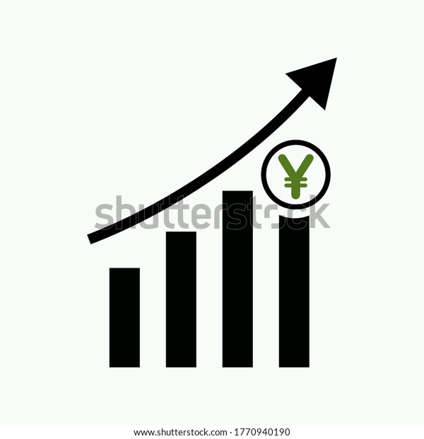Yuan Trend Chart Rises Chart Charts Stock Vector (Royalty Free ...