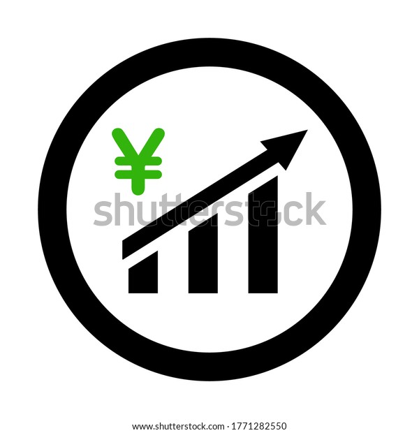 Yuan Trend Chart Rises Chart Charts Stock Vector (Royalty Free ...