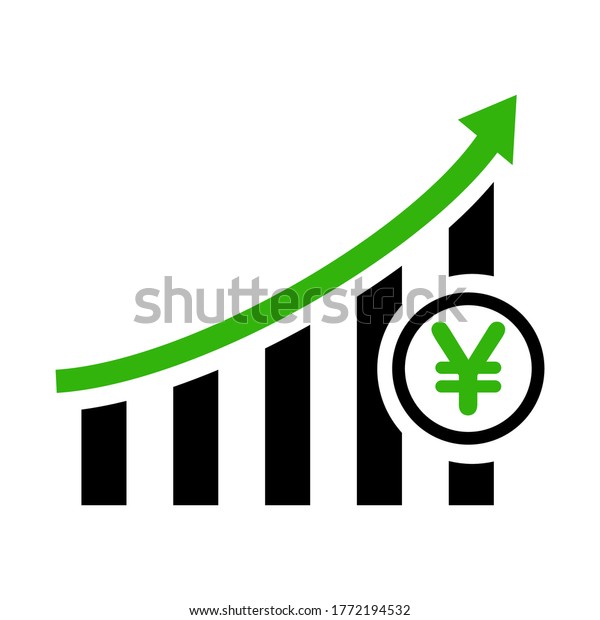 Yuan Trend Chart Rises Chart Charts Stock Vector (Royalty Free ...