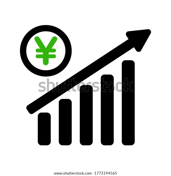 Yuan Trend Chart Rises Chart Charts Stock Vector (Royalty Free ...