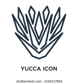 Yucca Vector Icon Isolated On Transparent 库存矢量图（免版税）1164031363 ...