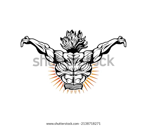 Yujiro hanma - Baki the Grappler: Stock-Vektorgrafik (Lizenzfrei ...