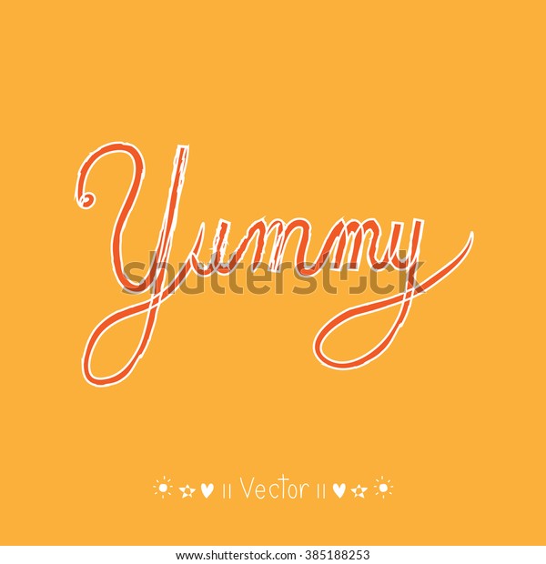 Yummy Doodle Style Vector Design Element Stock Vector (Royalty Free ...