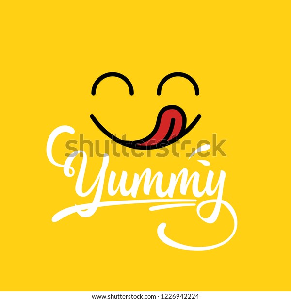 Yummy Icon Design Stock Vector (Royalty Free) 1226942224