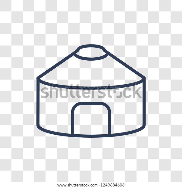 Yurt Icon Trendy Linear Yurt Logo Stock Vector (Royalty Free ...