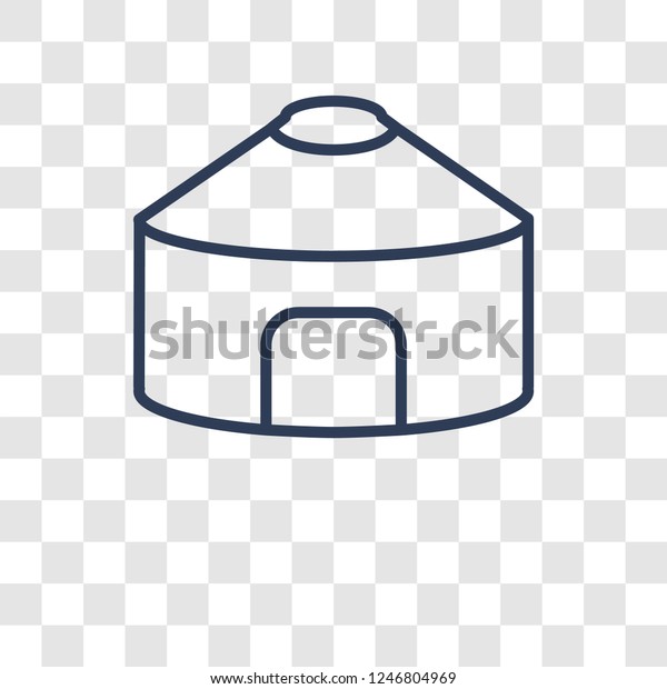 Yurt Icon Trendy Yurt Logo Concept Stock Vector (Royalty Free ...