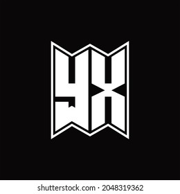 Yx Logo Monogram Emblem Style Design Stock Vector (Royalty Free ...