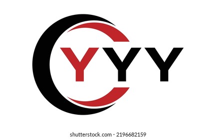 Yyy Threeletter Circle Iconic Logo Design Stock Vector (Royalty Free ...