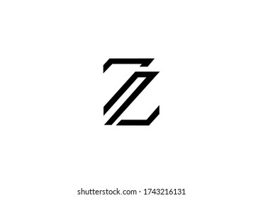Z Abstract Alphabet Logo Design Stock Vector (Royalty Free) 1743216131 ...