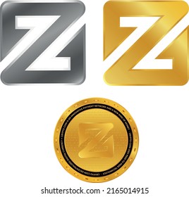 Z Coin Logo Vector Illustrations 3d Stock Vector (Royalty Free ...