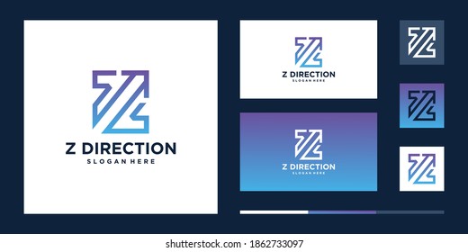 Z Direction Logo Design Vector Stock Vector (Royalty Free) 1862733097 ...