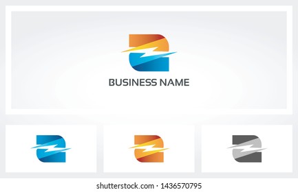 Z Letter Bolt Thunder Lightning Logo Stock Vector (Royalty Free ...