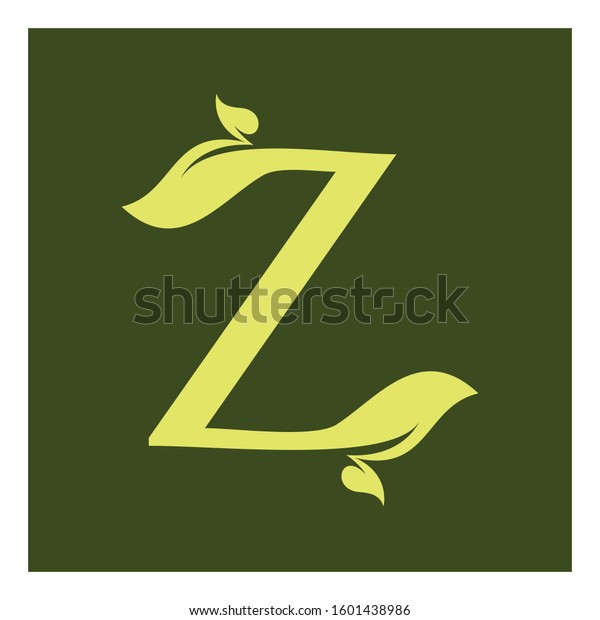 Z Letter Leaf Logo Organic Tree Stock Vector (Royalty Free) 1601438986 ...