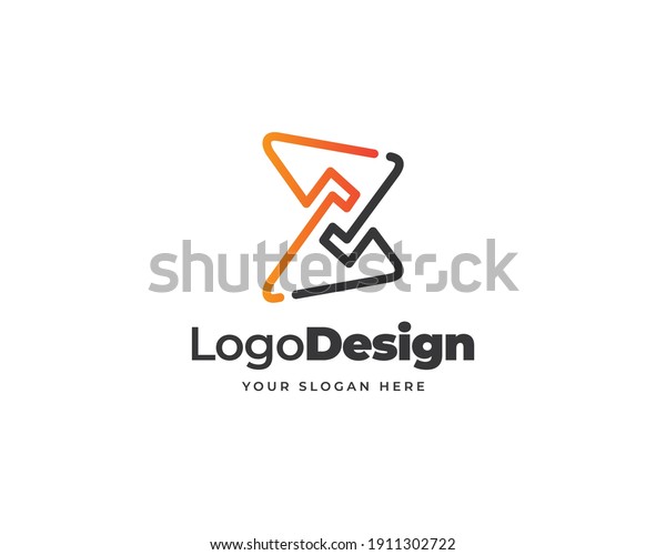 Z Letter Tech Monogram Logo Vector Stock Vector (Royalty Free ...