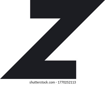 Z Logo Black Z Logo Vector Stock Vector (Royalty Free) 1770252113 ...