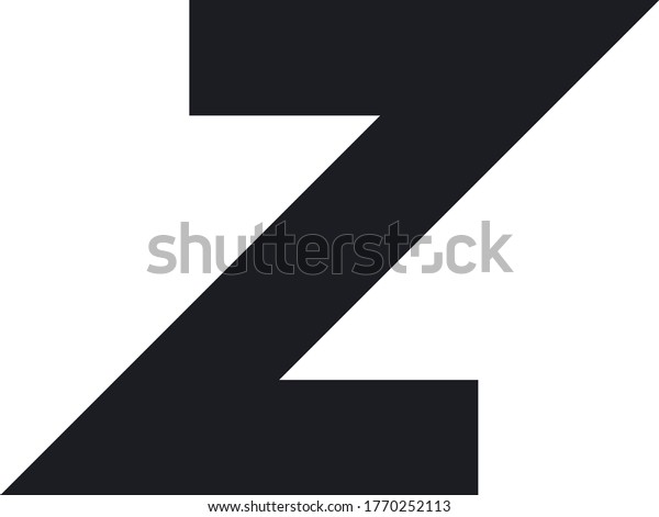 Z Logo Black Z Logo Vector Stock Vector (Royalty Free) 1770252113 ...