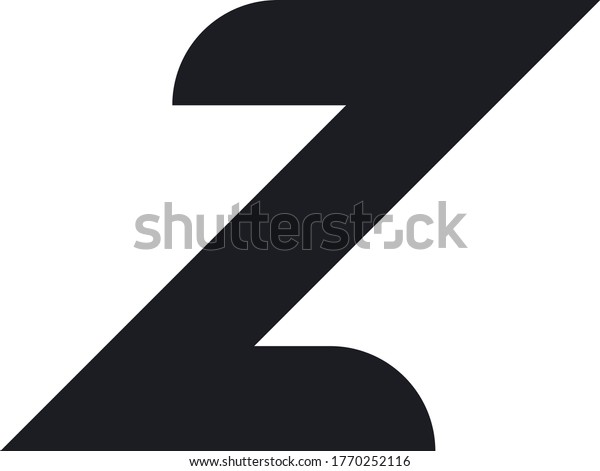Z Logo Black Z Logo Vector Stock Vector (Royalty Free) 1770252116 ...