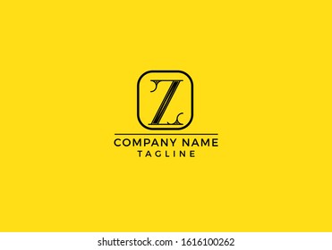 Z Logo Icon Design Black Yellow Stock Vector (Royalty Free) 1616100262 ...