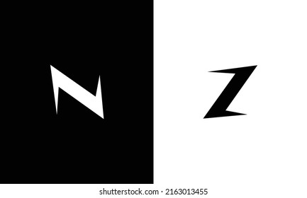 Z N Initial Logo Design Vector Stock Vector (Royalty Free) 2163013455 ...