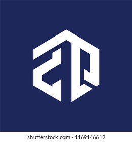 Z Q Initial Letter Hexagonal Logo Stock Vector (Royalty Free ...