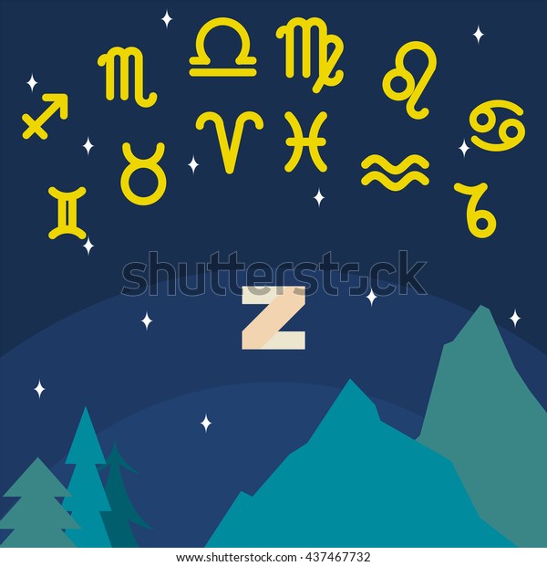 Z Zodiac Stock Vector (Royalty Free) 437467732