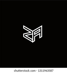 Za Logo Letter Initial Designs Templete Stock Vector (Royalty Free ...