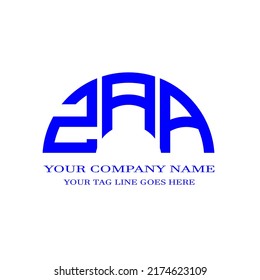 Zaa Letter Logo Creative Design Vector Stock Vector (Royalty Free ...
